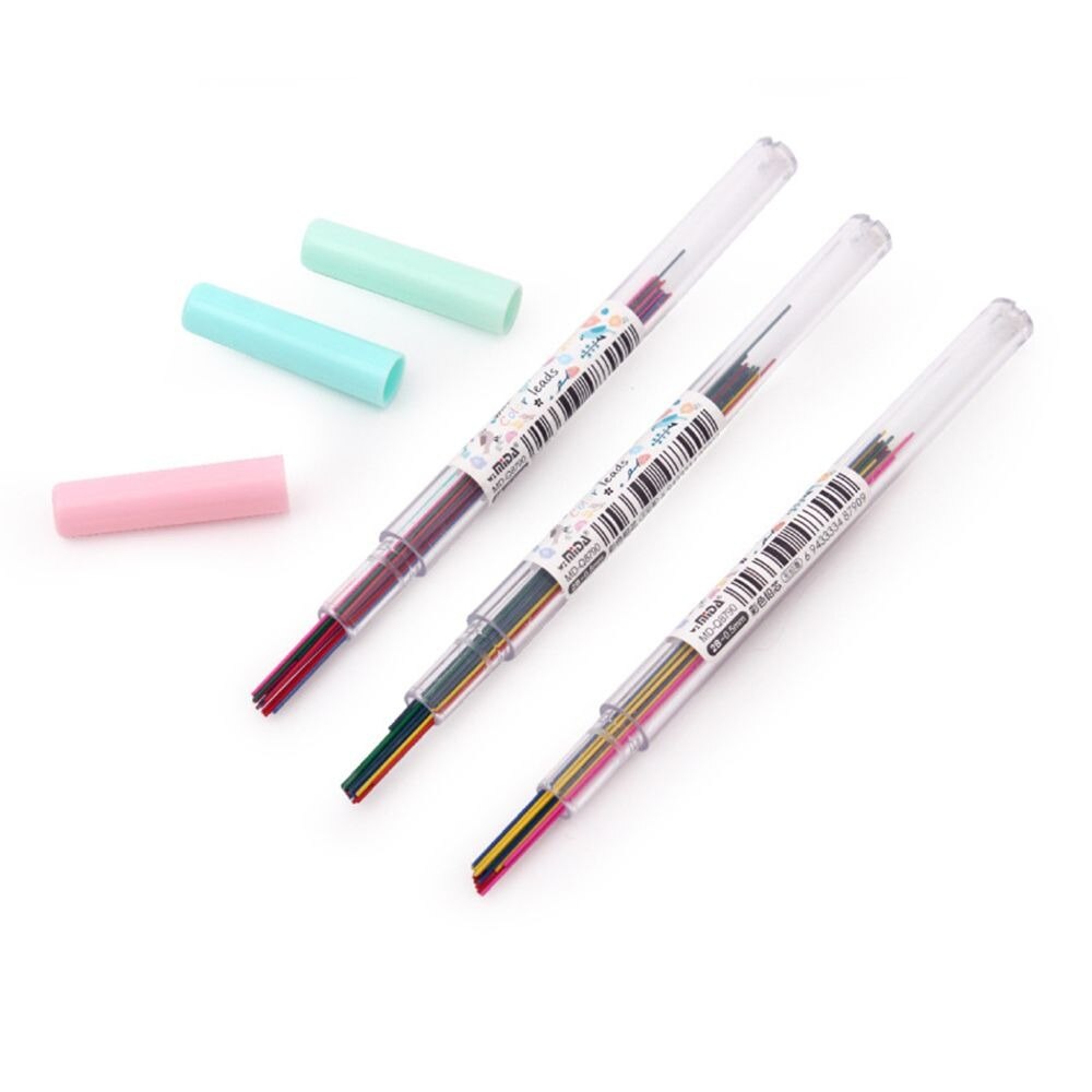 15 st (färg) / låda 0.5/0.7mm färgad penna bly 2b ... – Vicedeal