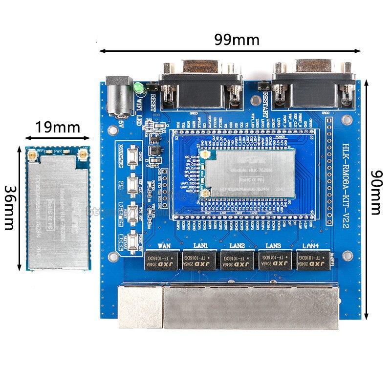 HLK-7628N HLK-7628N Openwrt Kit Seriële Poort Wifi... – Grandado