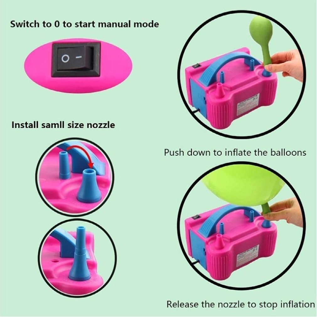 220V Elektrische Ballon Inflator Pomp Ac Plug Dubb... – Vicedeal