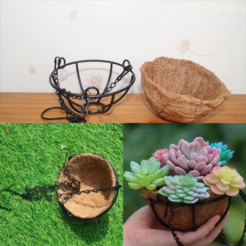 Flower Pot Hanging Chain Iron Flower Basket Holder... – Vicedeal