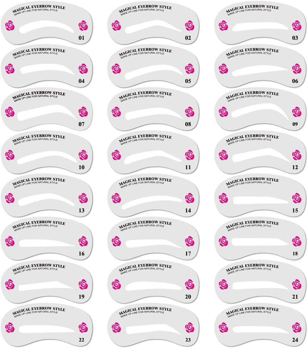 10 Pcs Eyeliner Stencil Kaarten Eye Liner Stickers... – Grandado