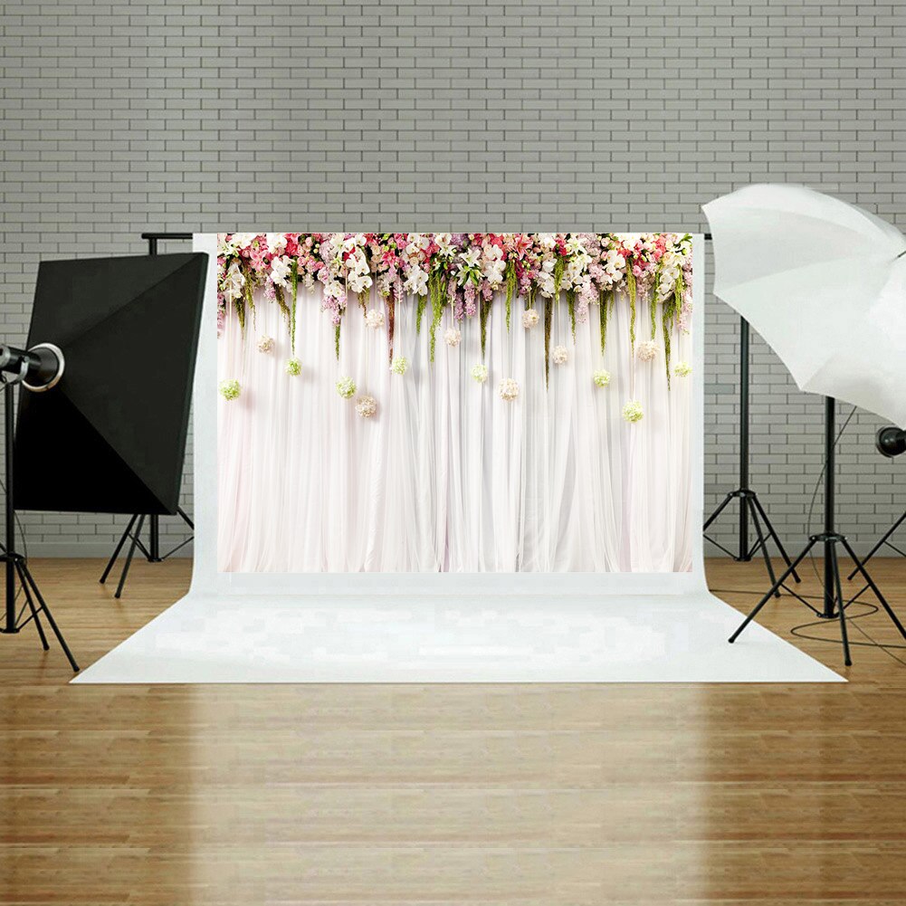 Flower Wall Background Cloth Studio Backdrop Photo... – Grandado