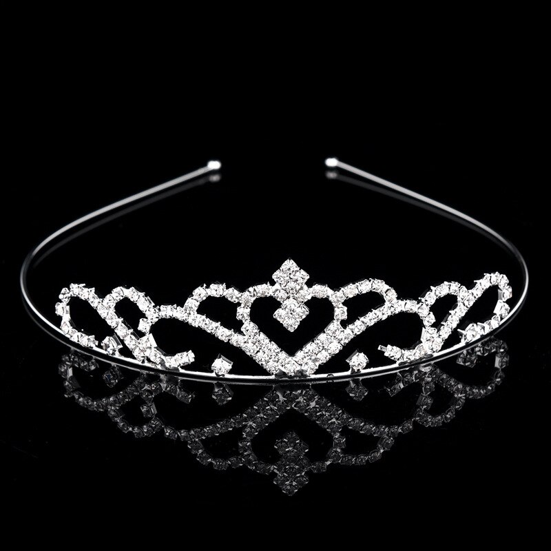 crown headband princess headdress little girl hair... – Grandado