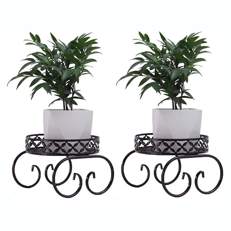 2PCS Raised Metal Pot Plant Stand Shelf Garden Ind... – Grandado
