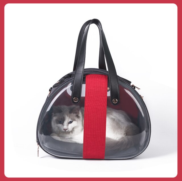 Transparent Cat Bag Foldable Cat Backpack Shoulder... – Grandado