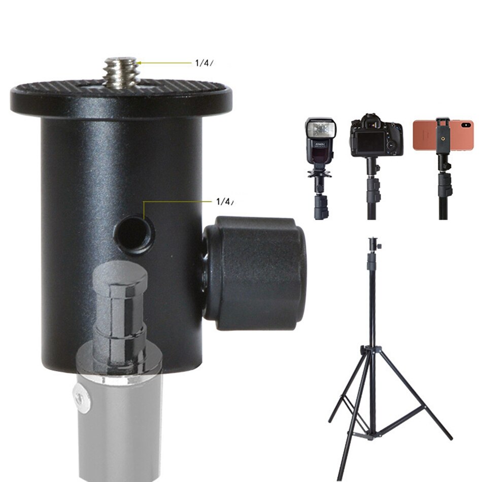 Flash Light Adapter with 1/4 Screw Light Stand Con... – Grandado
