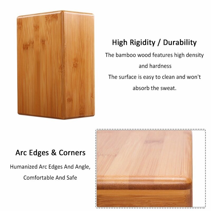 Bamboo Yoga Block Handstand Home Fitness Workout G... – Vicedeal
