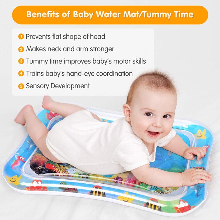 Baby Water Play Mat Toys Inflatable thicken PVC in... – Grandado