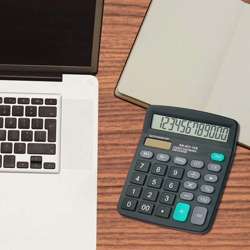 Calculators, 12-Digit Dual Power Handheld Desktop ... – Grandado