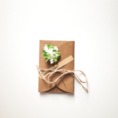 1pc kraft simulação flor cartão envelope puro retr... – Vicedeal