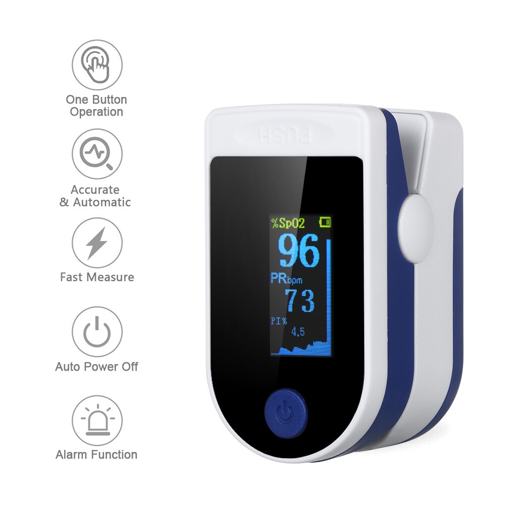 Fingertip Pulse Oximeter OLED Blood Oxygen Sensor ... – Grandado
