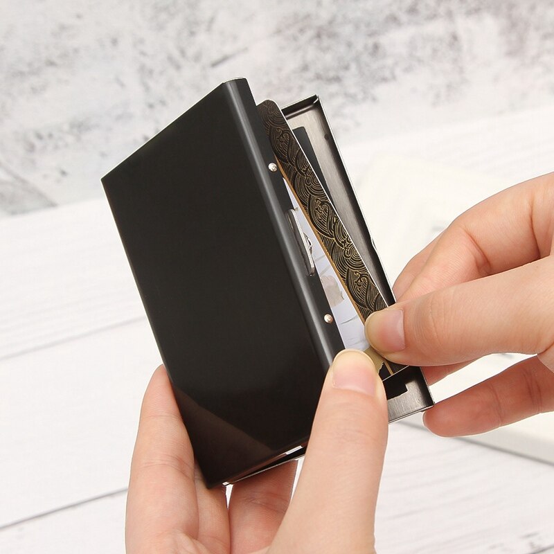 ID Credit Card Holder Mini Suitcase Metal Business... – Grandado