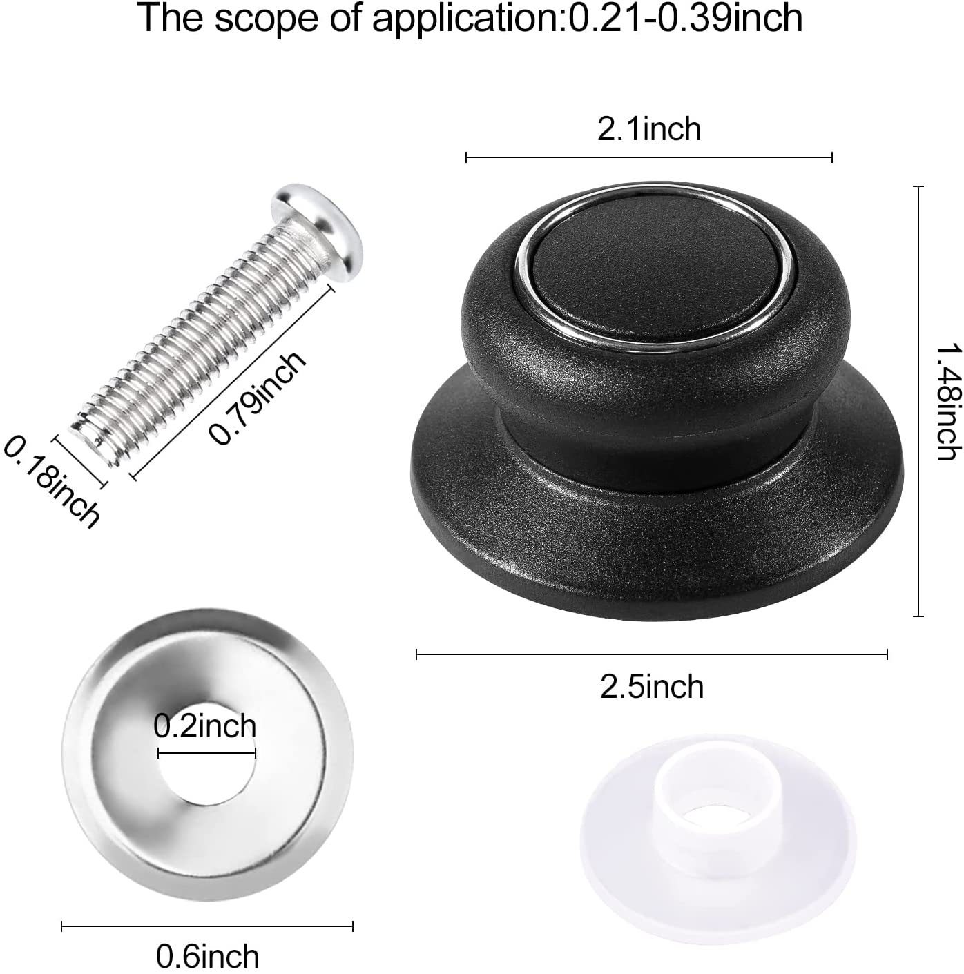 Pot Lid Top Replacement Knob - Silicone Glass Sauc... – Vicedeal