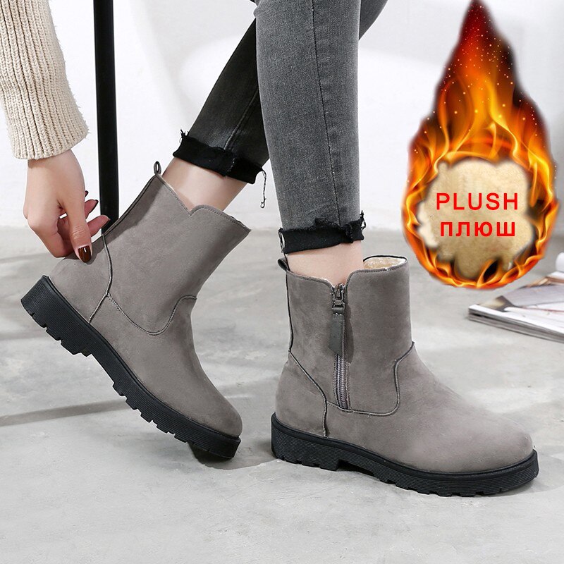 Mulheres botas de neve plataforma senhoras botas c... – Vicedeal