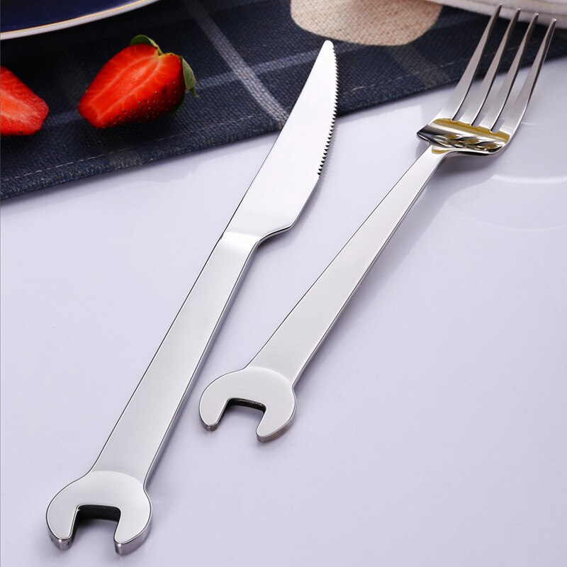 304 Stainless Steel Dinner Spoon Wrench Shape Tea ... – Grandado
