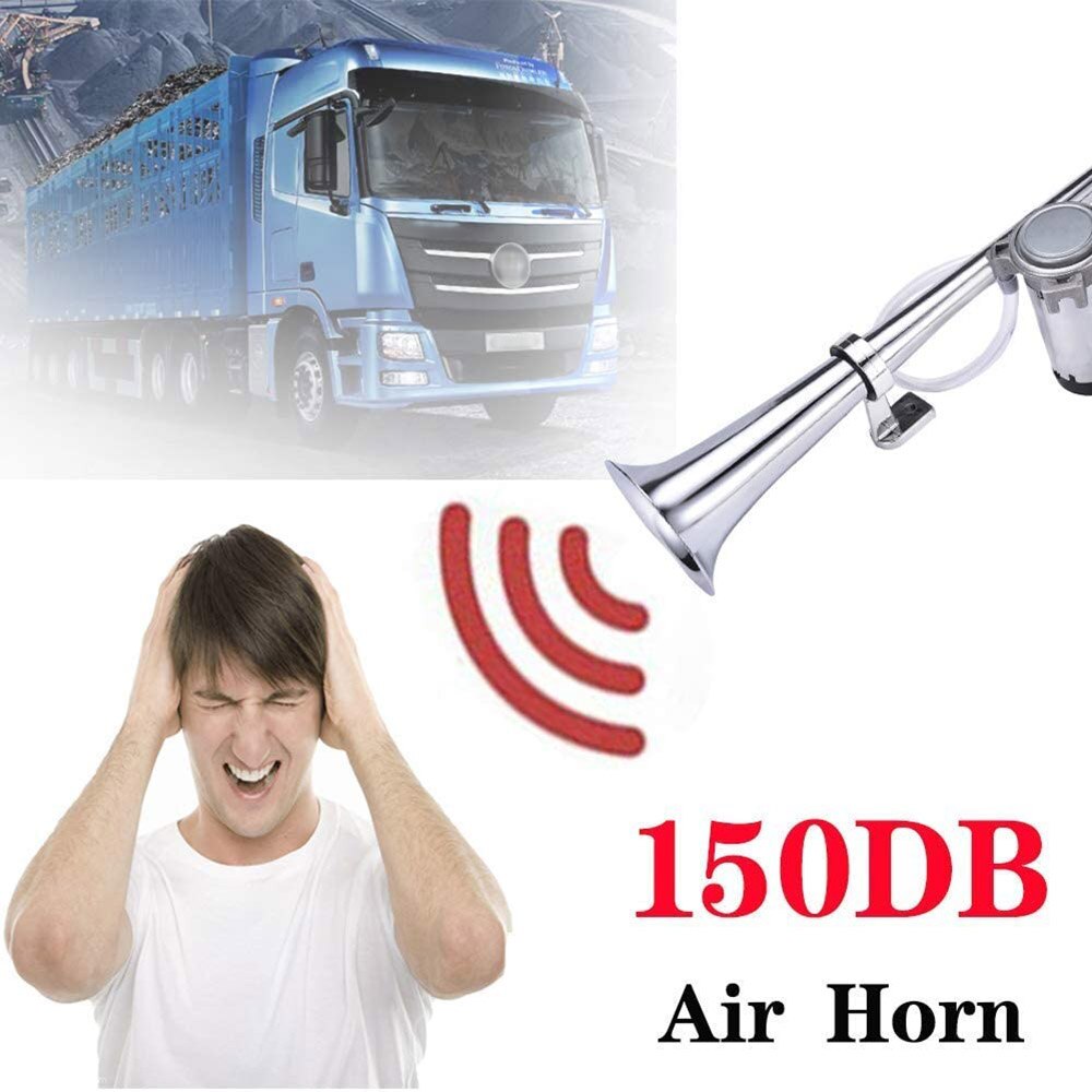 Strong Car Air Horn 17 Inch 150DB 12V Single Trump... – Grandado