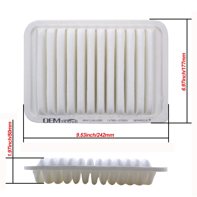 Car Engine Air Filter 17801-21050 17801-0D060 For ... – Grandado