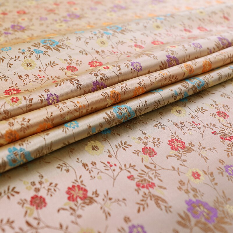 Tela jacquard satinada con brocado, material de ro... – Grandado