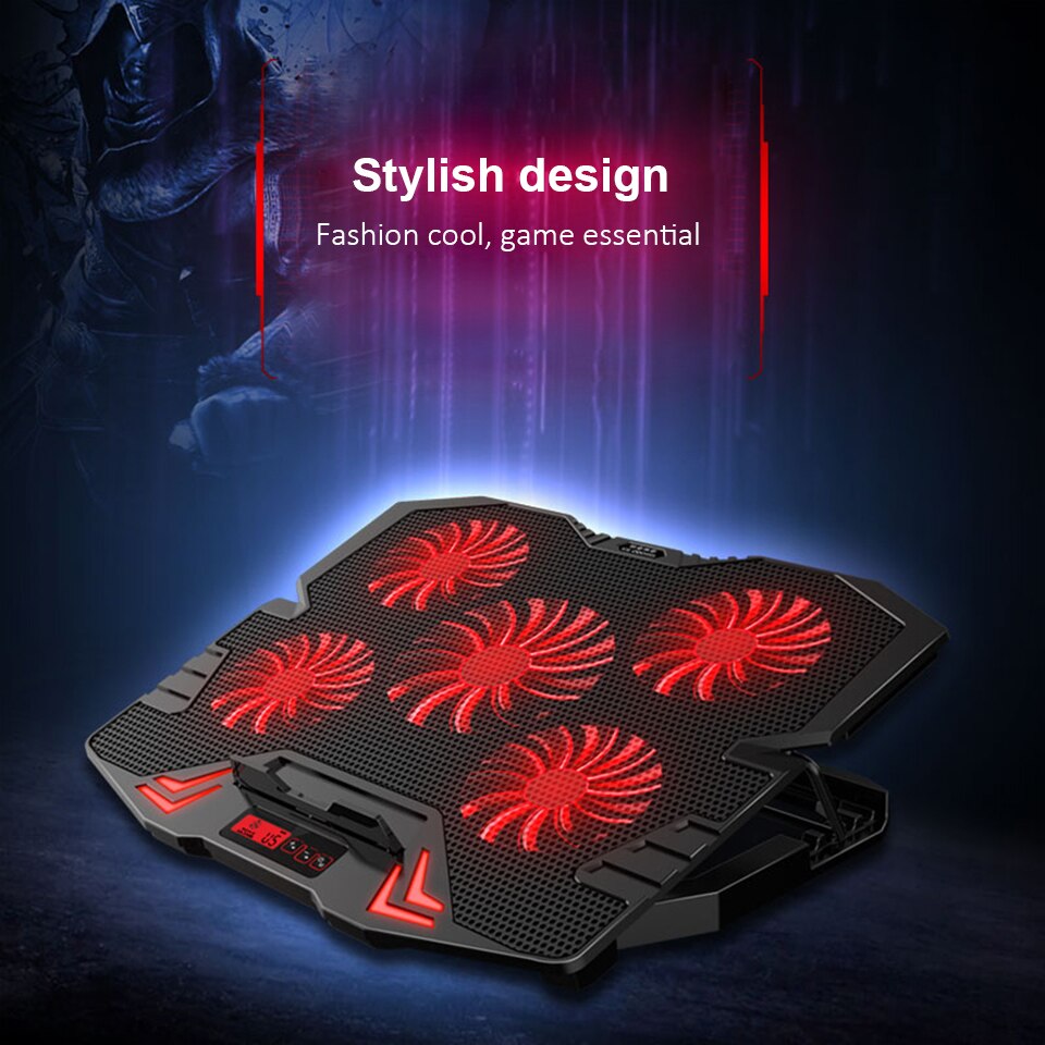 Laptop cooler 2 USB Ports and Five cooling Fan lap... – Grandado