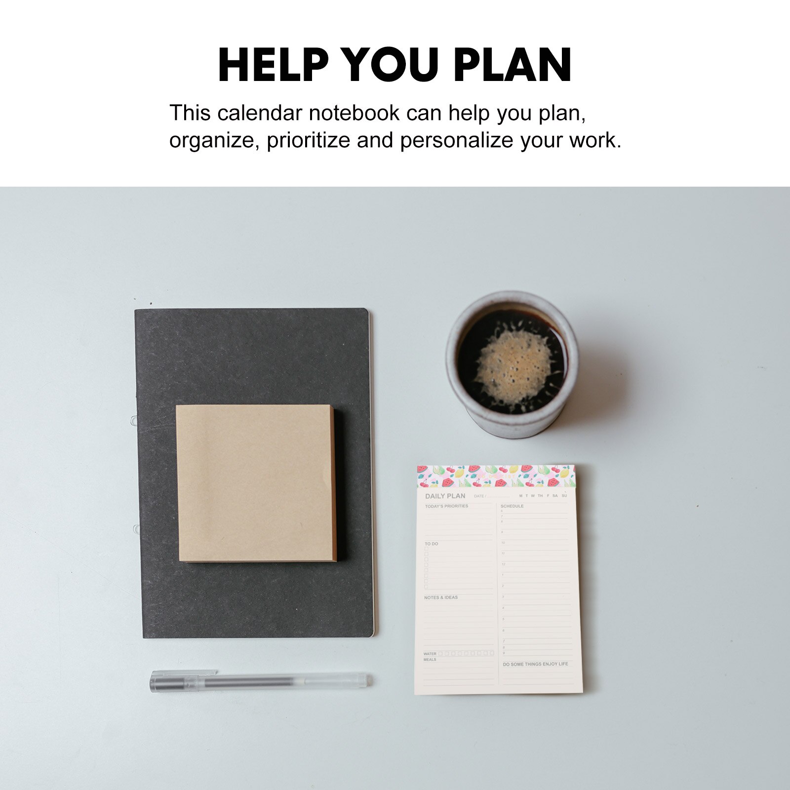 Portable Note Pad Time Management Notepad Magnetic... – Grandado