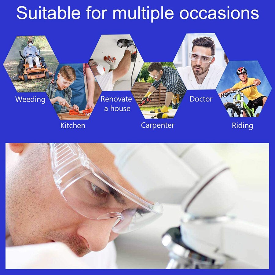 Safety Glasses Googles Anti-saliva Screen Clear Pr... – Grandado