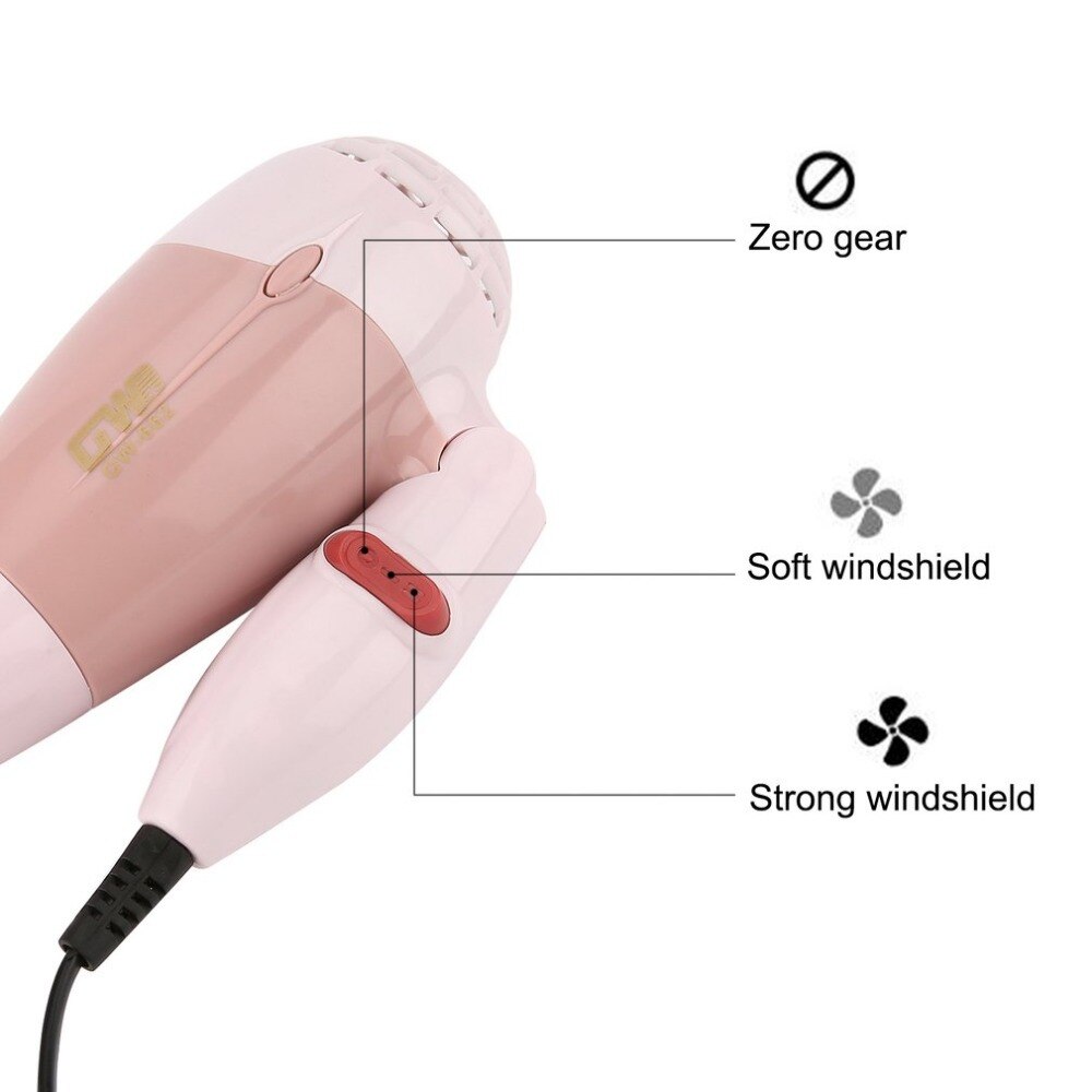 Mini Hair Dryer 1000W Wind Low Noise Foldable Elec... – Grandado