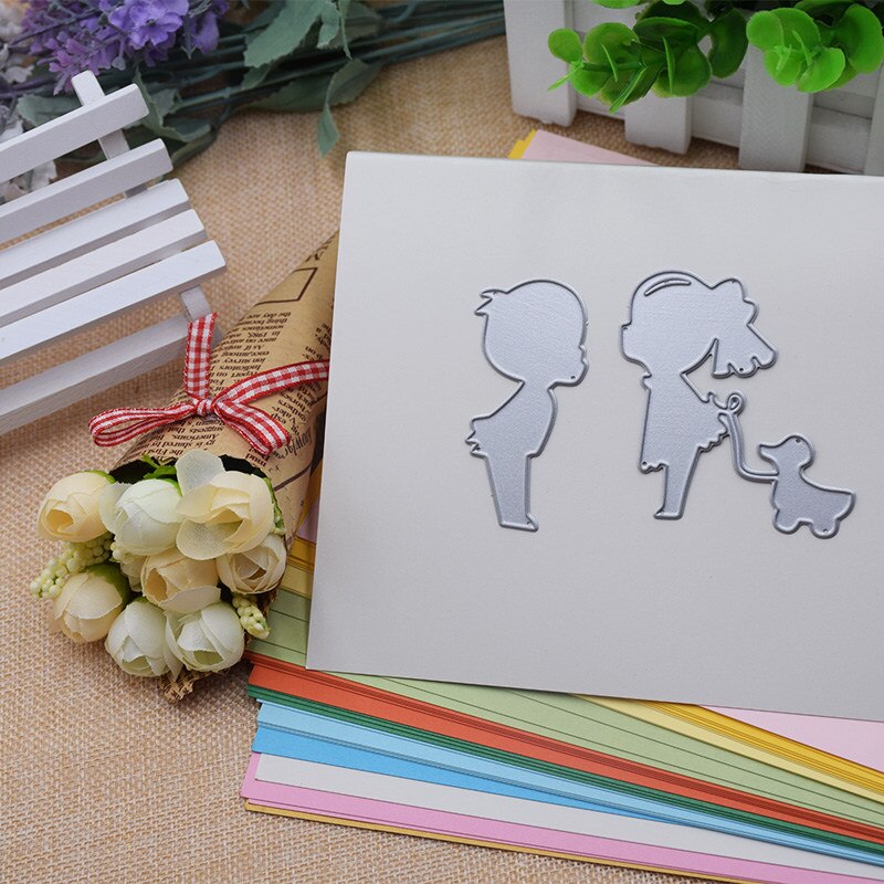 Liefde Jongen En Meisje Diy Stansen Template Metal... – Grandado
