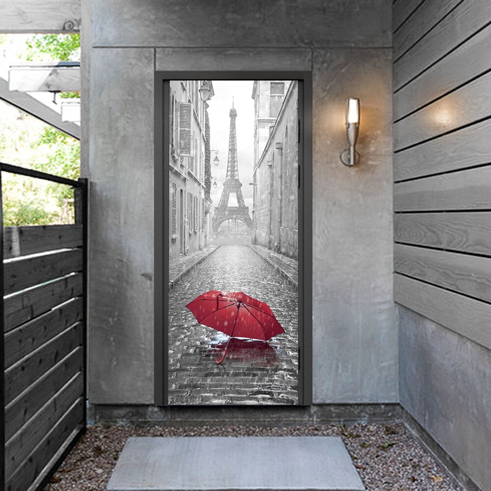 Modern 3D Door Sticker Wall Decal Mural Wallpaper ... – Grandado