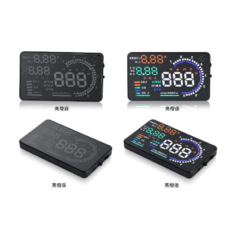 HUD 5.5 Inch Obd OBDII Car A8 Hud Head Up Display ... – Grandado