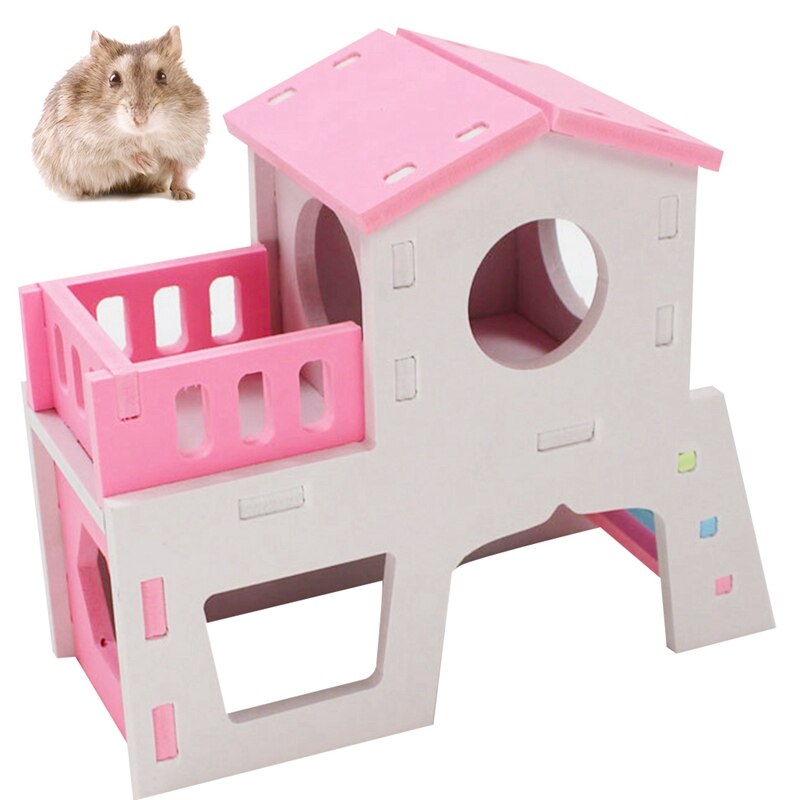 Hamster Hideout House Double Layer Small Animals C... – Grandado
