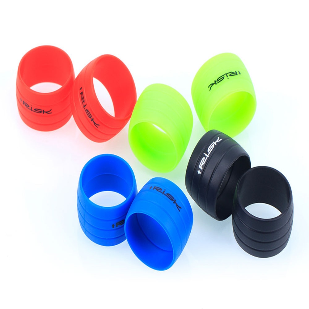 1Pair Road Bike Strap Silicone Ring Protective Sil... – Grandado