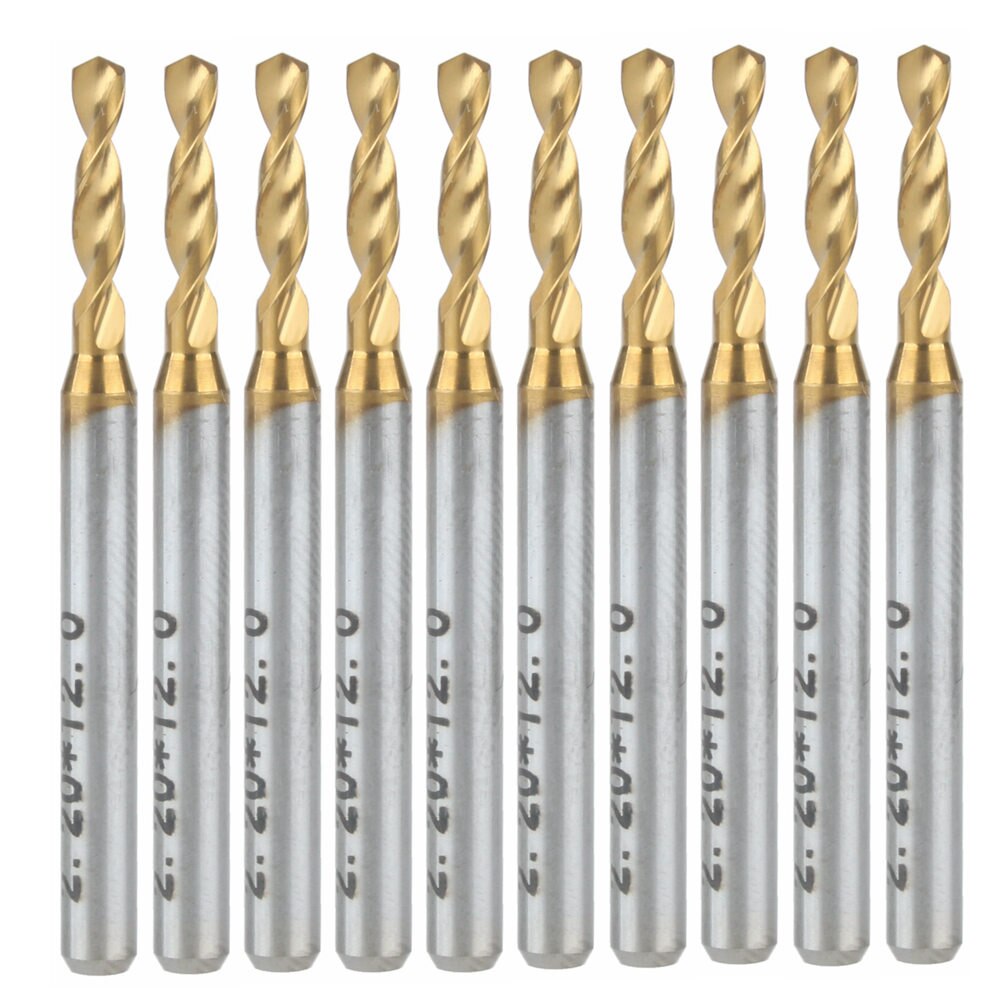 10x Titanium Nitride Carbide PCB CNC Boren Router ... – Grandado