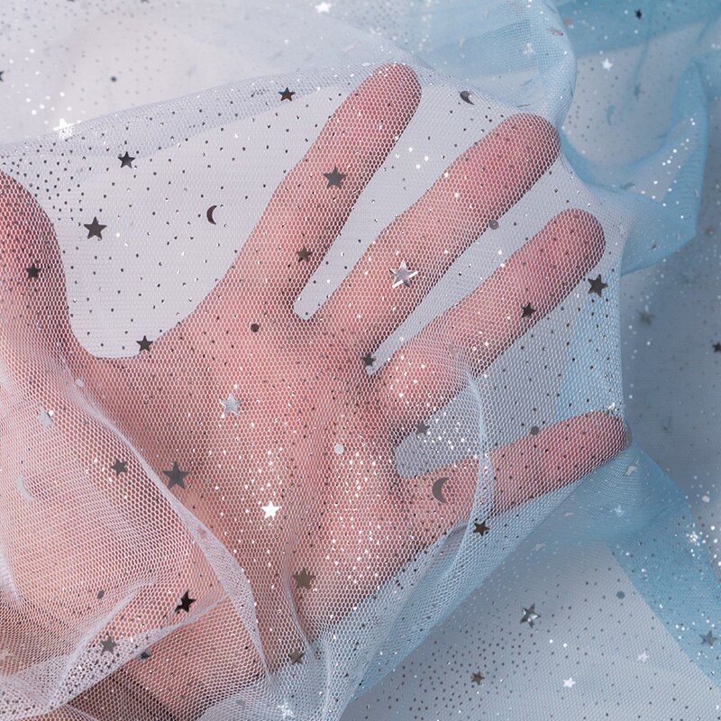 Silver Gradient Yarn Mesh Yarn Star and Moon Yarn ... – Grandado