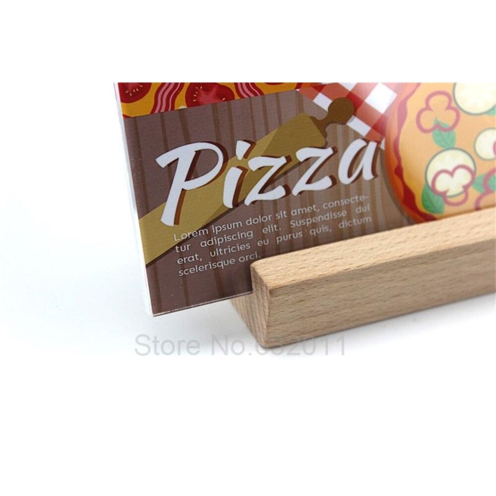 90*60mm Slope Sign Holder Frame Wooden Table Photo... – Vicedeal