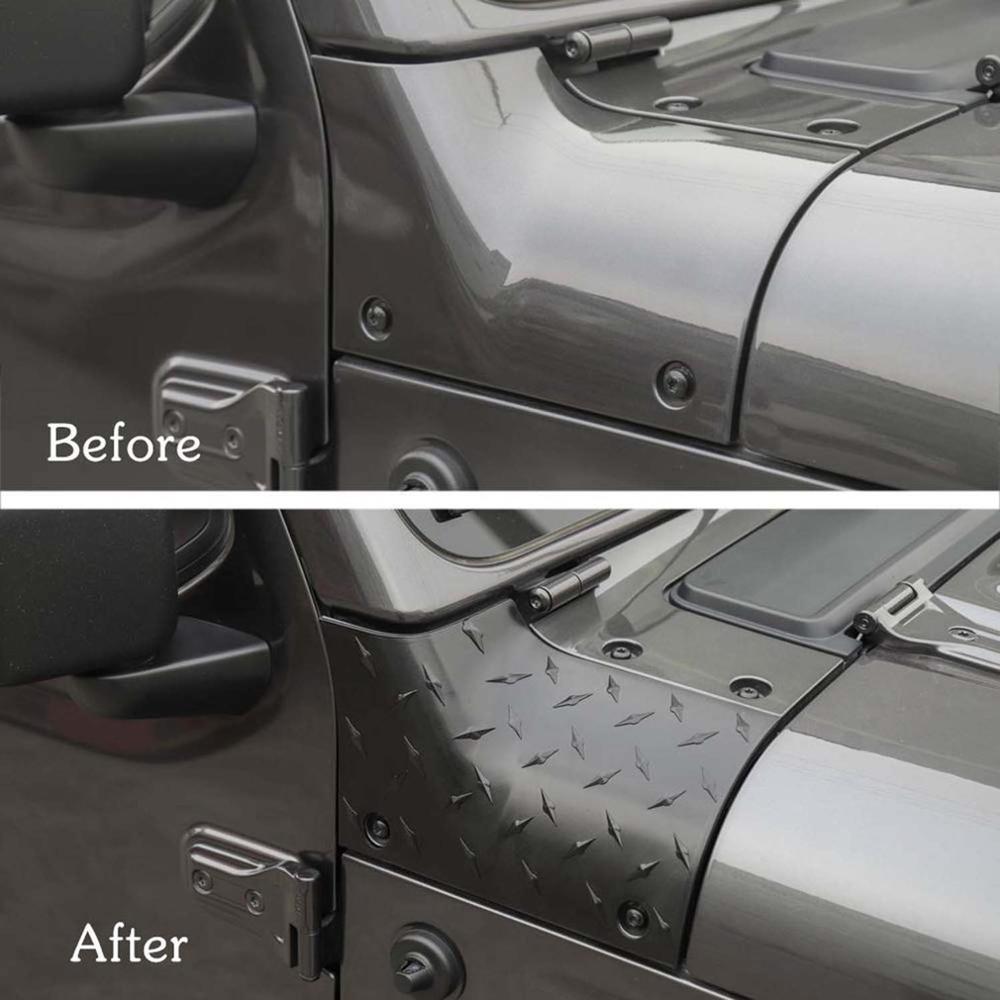 For Jeep Wrangler Jl Jlu Engine Cover Angle 2 Pcs ... – Grandado