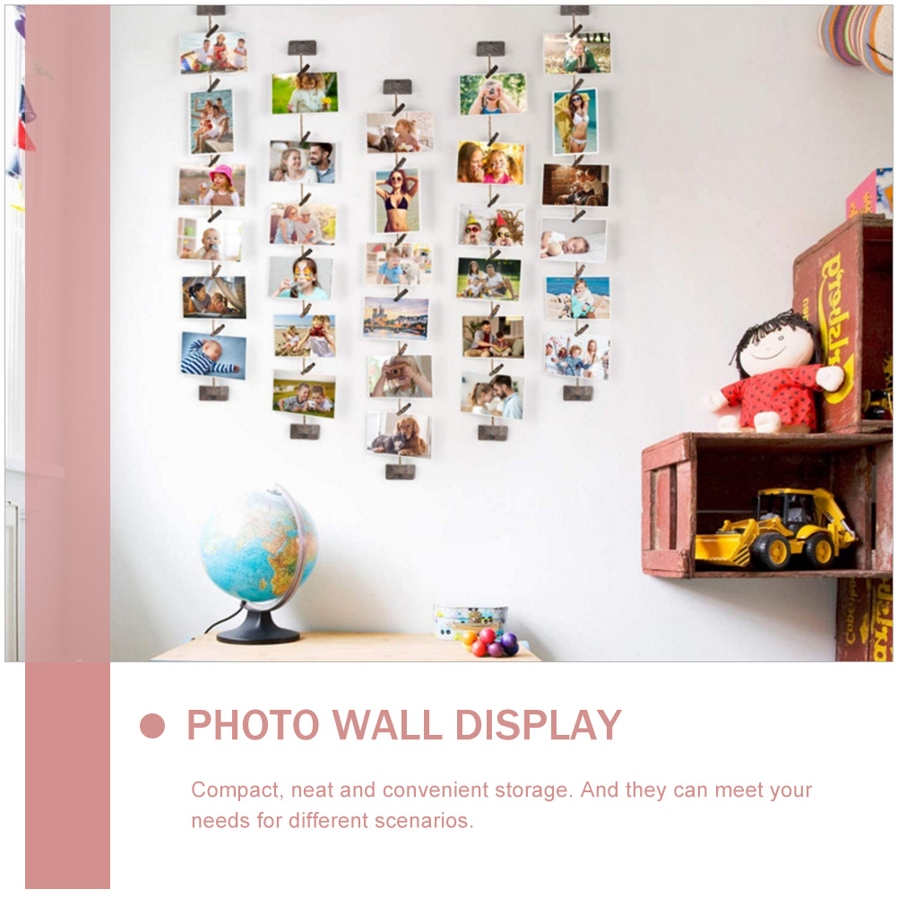 1 Set Hanging Photo Display DIY Picture Frames Col... – Grandado