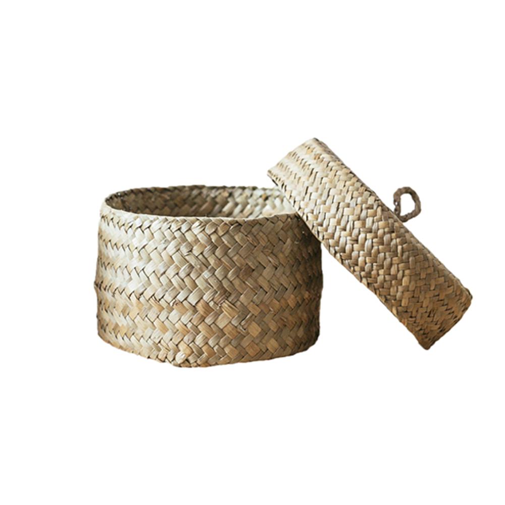 Handmade Straw Wicker Woven Storage Baskets Box Wi... – Grandado