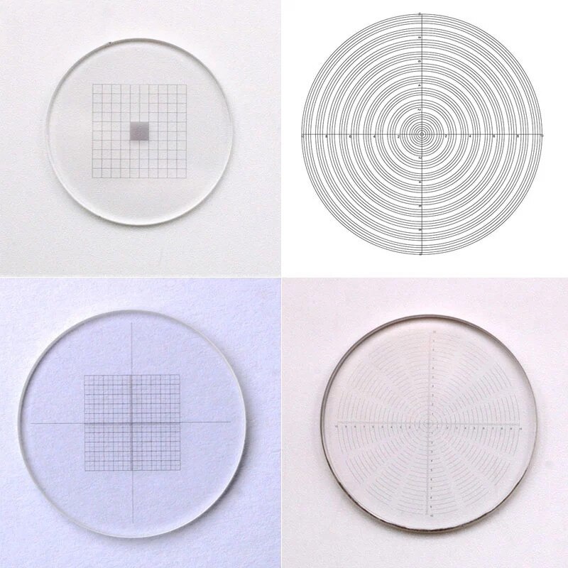 Microscopio micrómetro ocular, retícula concéntric... – Vicedeal