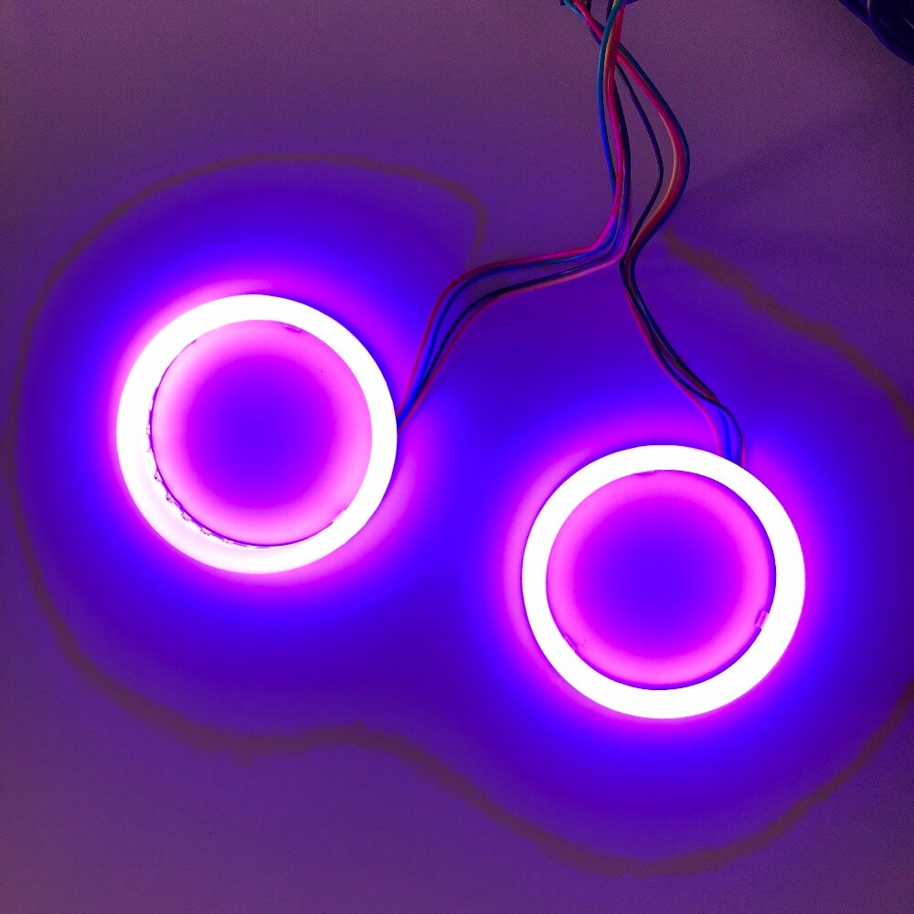 2pcs RGB universal car auto led angel eyes cotton ... – Grandado