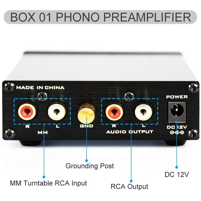 FX-AUDIO- Box 01 Phono Voorversterker Rca Input Ou... – Grandado