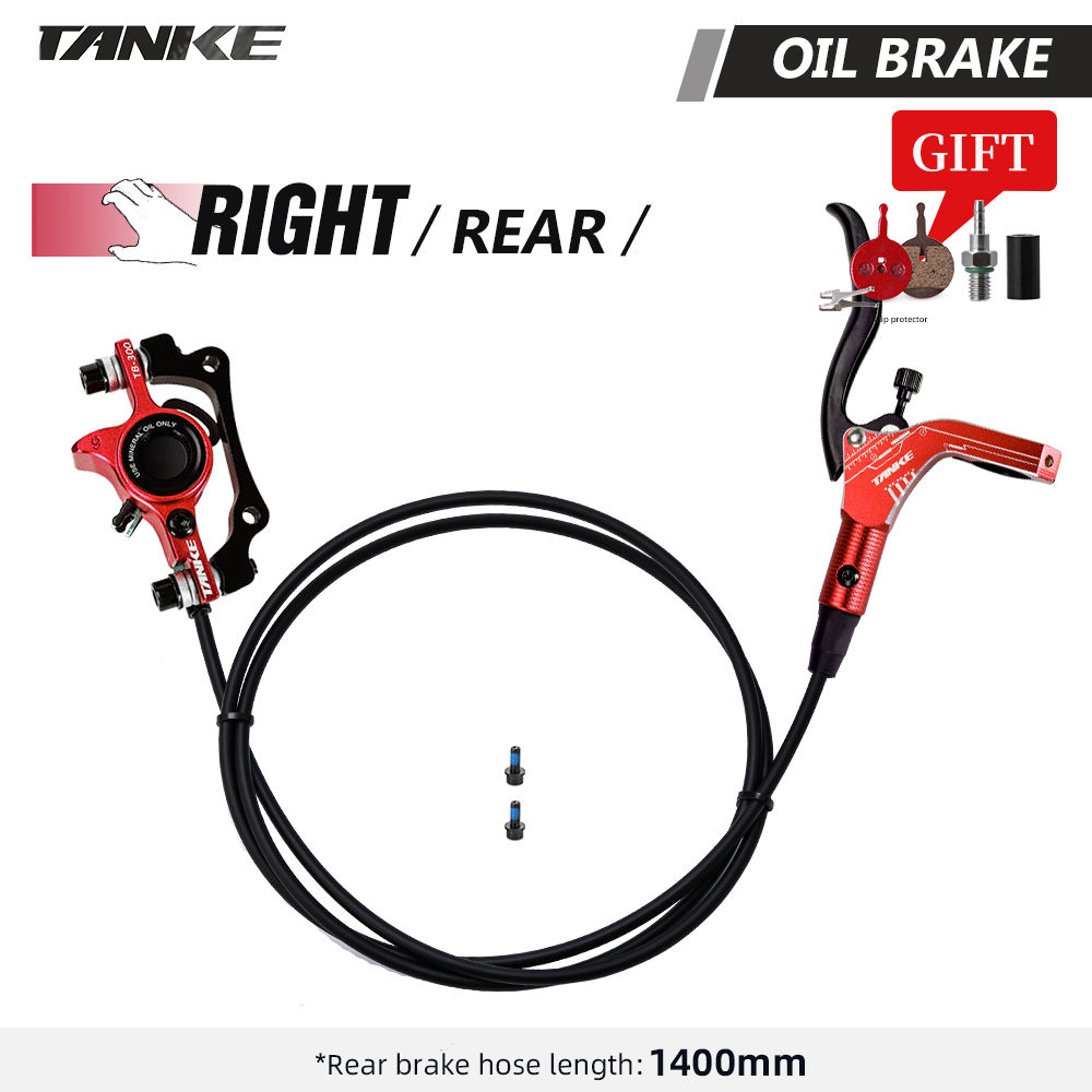 TANKE MTB Bike Hydraulic Disc Brake Set 160mm Roto... – Grandado
