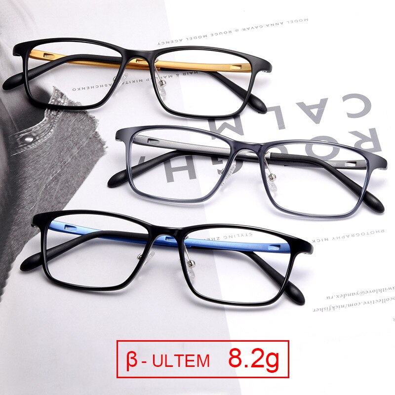 UVLAIK β ULTEM Glasses Frame Men Flexible PEI Spec... – Grandado
