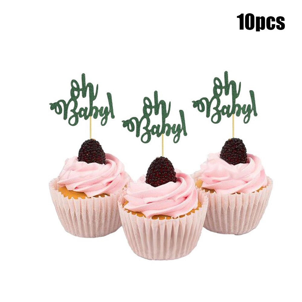 10 Pcs Oh Baby Cupcake Toppers Baby Shower Eerste ... – Grandado 10 Pcs Oh Baby Cupcake Toppers Baby Shower Eerste ... – Grandado