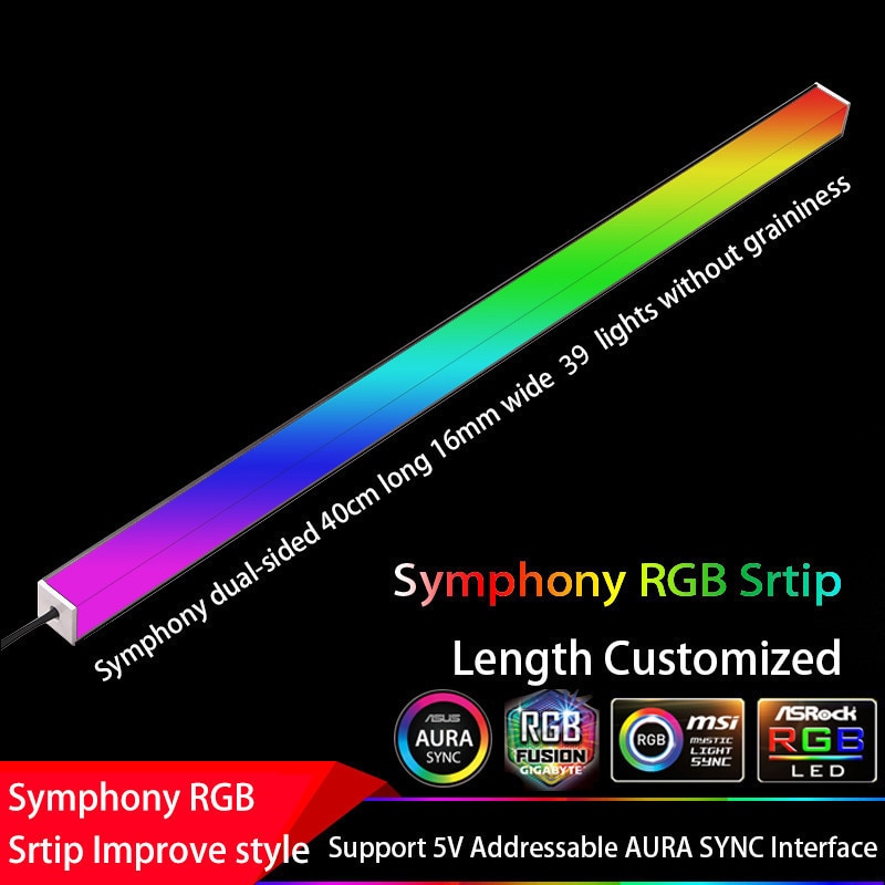 Symfonie Pc Rgb Verlichting Strip Chassis Magnetis... – Vicedeal