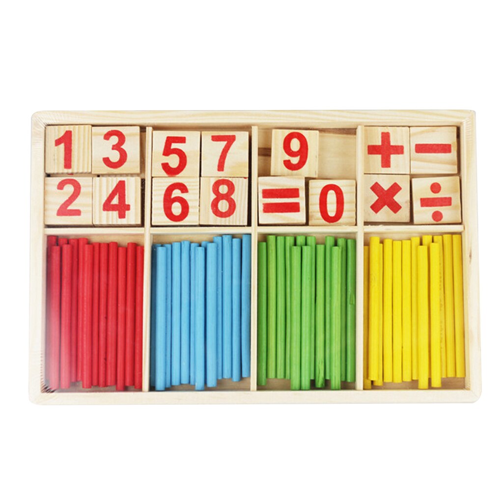 Holz Anzahl Math Game Sticks Kit Kinder Pädagogisc... – Vicedeal
