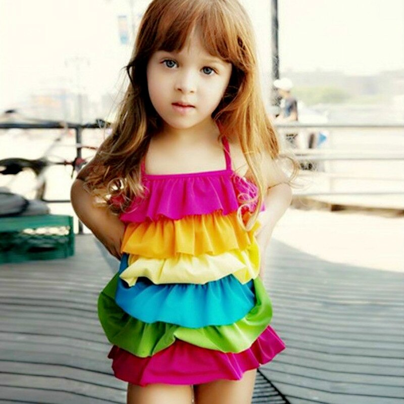 Traje de baño para niñas de 2 a 9 años, traje de b... – Grandado