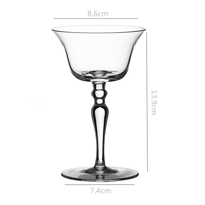 Japanese Lead-Free Crystal Cocktail Goblet Martini... – Grandado