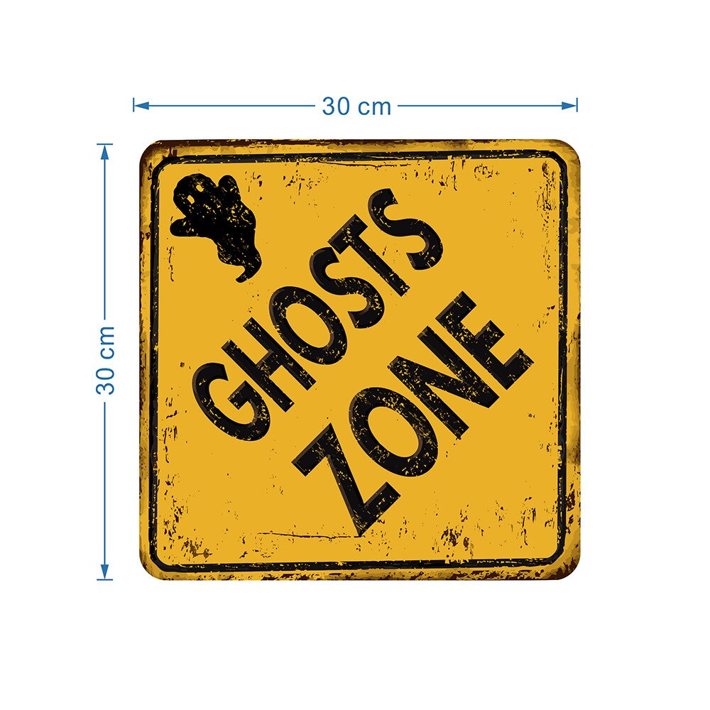 Halloween Warning Sign Stickers Self-adhesive Horr... – Vicedeal