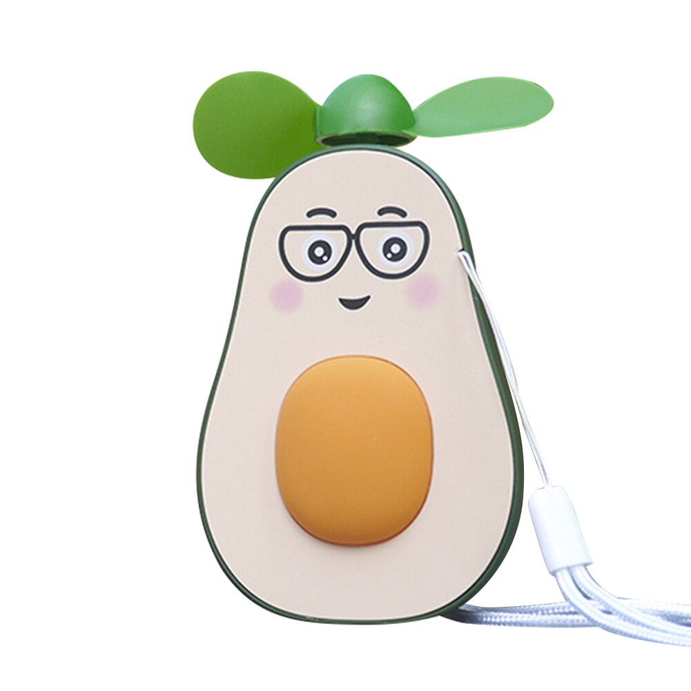 Draagbare Mini Fan Leuke Glimlach Avocado Usb Powe... – Grandado