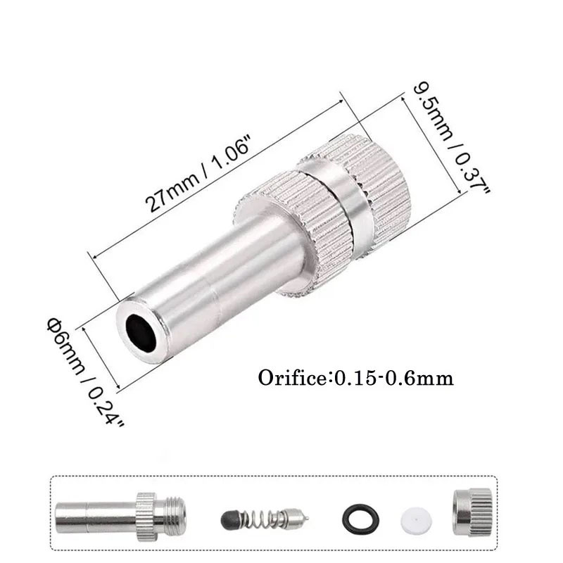 DIY Low Pressure Sprayer Nozzle 1/4 inch Tee conne... – Grandado